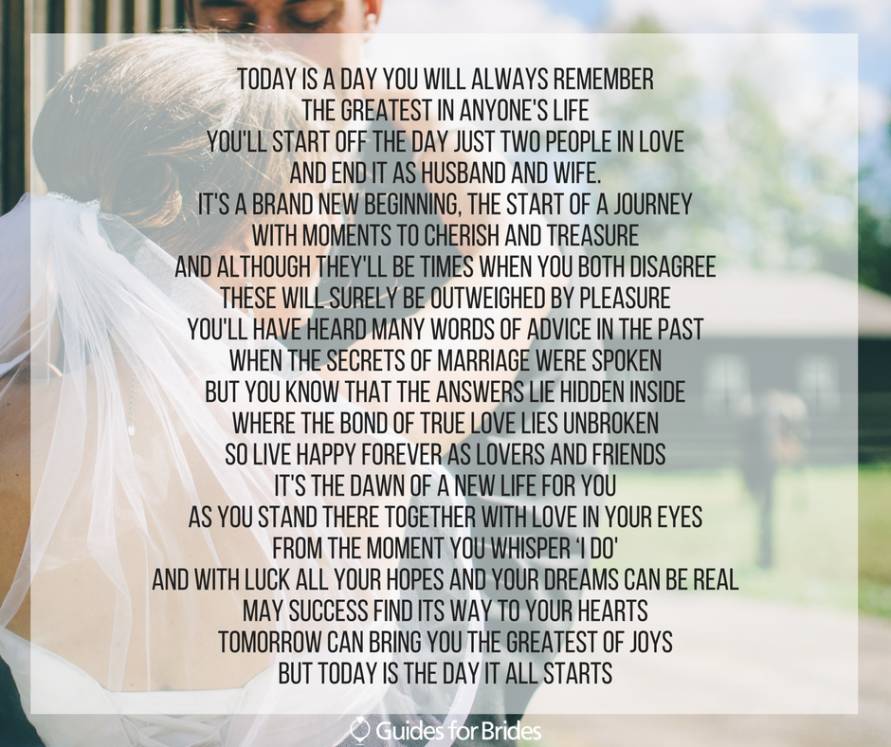 Poems for your Ceremony | Guides for Brides